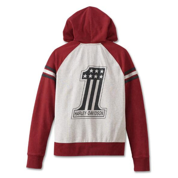 Harley-Davidson Ladies Special Liberty Zip Front Hoodie - Red ...