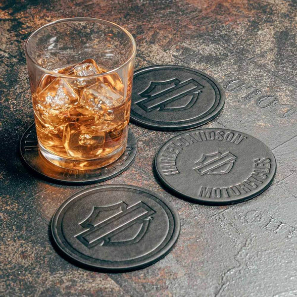 Harley-Davidson Open Bar & Shield Coaster Set | Maidstone H-D ...