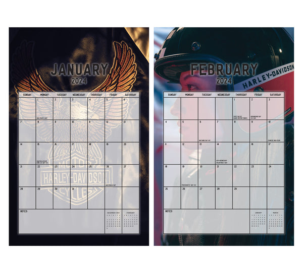Harley-Davidson 2024 Ride Wall Calendar | Maidstone H-D – Maidstone ...