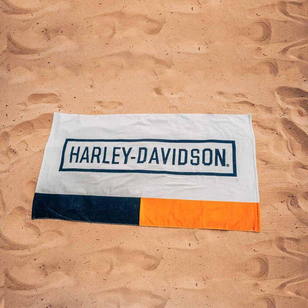 Harley-Davidson Retro Block Beach Towel | Maidstone H-D – Maidstone ...