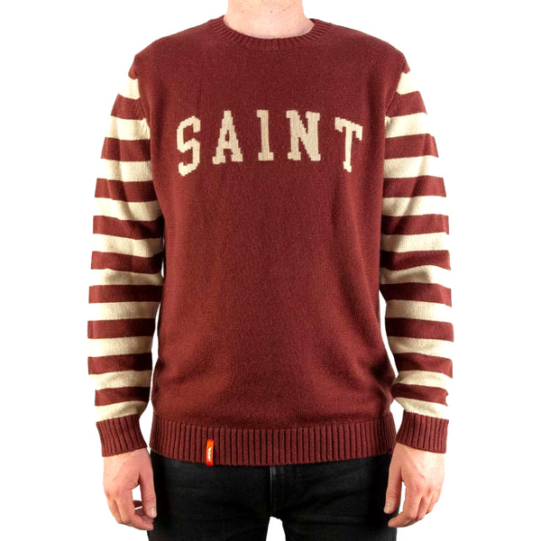 Saint Retro Umber Stripe Knit Crew Sweater | Maidstone H-D – Maidstone ...